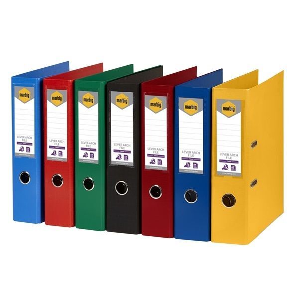 Marbig Pe Linen Lever Arch File Red A4 75Mm Marbig Pe Linen Lever Arch File Red A4 75Mm