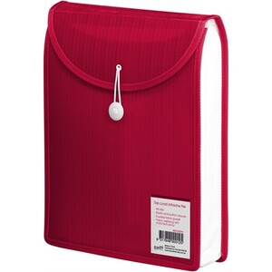 Bantex Foldermate Barkode Top Load A4 Attache File Red